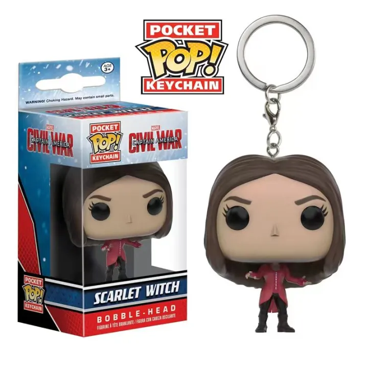 Funko Pop! Marvel《The Aven&gers 》Wanda Maximoff Scarlet Witch Keychain ...