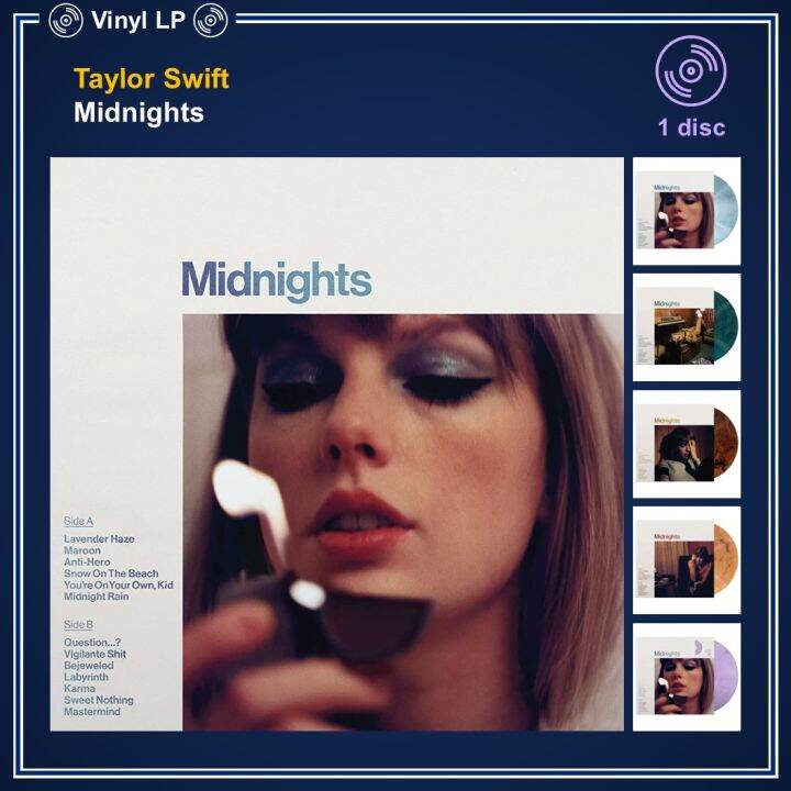 [แผ่นเสียง Vinyl LP] Taylor Swift - Midnights [ใหม่และซีล SS] | Lazada ...