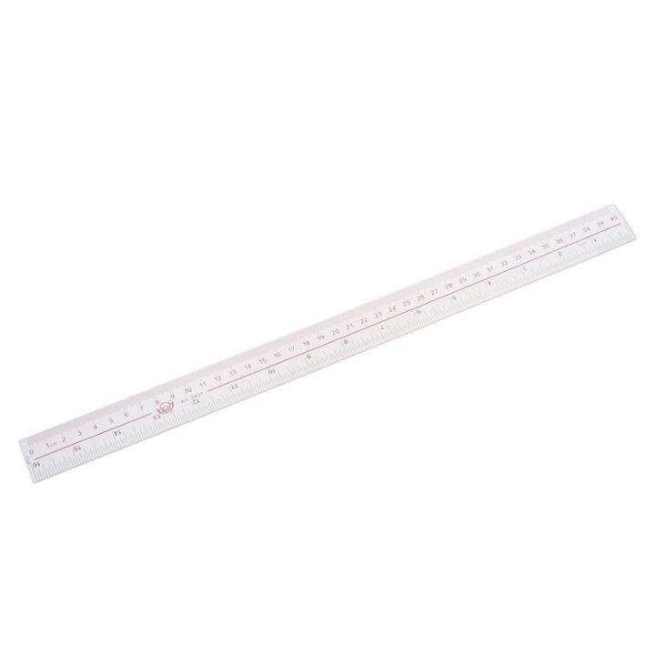 40cm 16 Inches Length Measure Clear Plastic Straight Edge Ruler | Lazada PH
