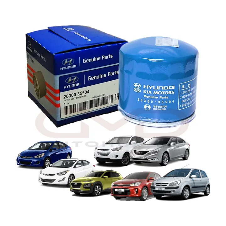 Hyundai Oil Filter for Hyundai Accent|Getz|Tucson|Elantra|Kona|Sonata ...