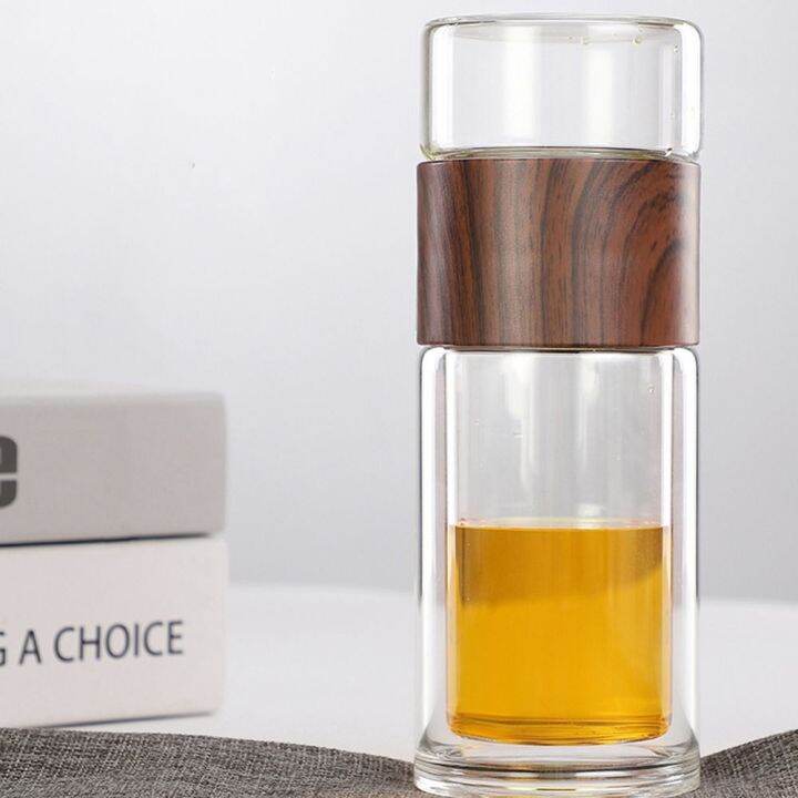 YIYU แก้วน้ำขวดน้ำที่สร้างสรรค์สองชั้นแบบพกพาสำหรับเด็กผู้ใหญ่เด็ก ...