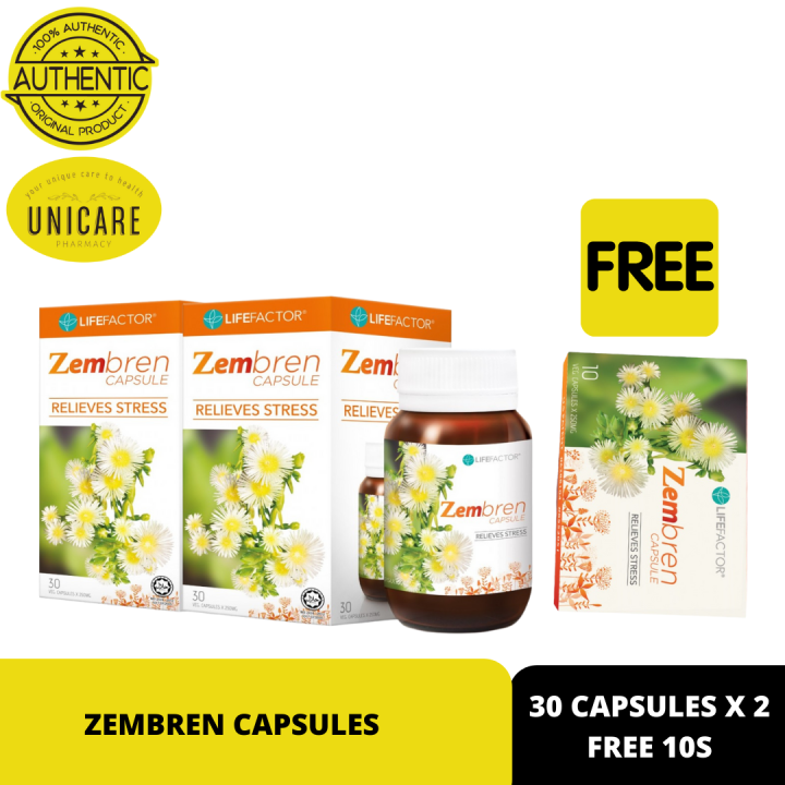 LIFEFACTOR ZEMBREN CAPSULES (30 VEGETABLE CAPSULES X 2 FREE 10 CAPSULES ...