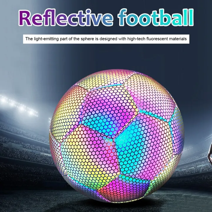 Soccer Ball Luminous Night Reflective Football Glow In The Dark ...