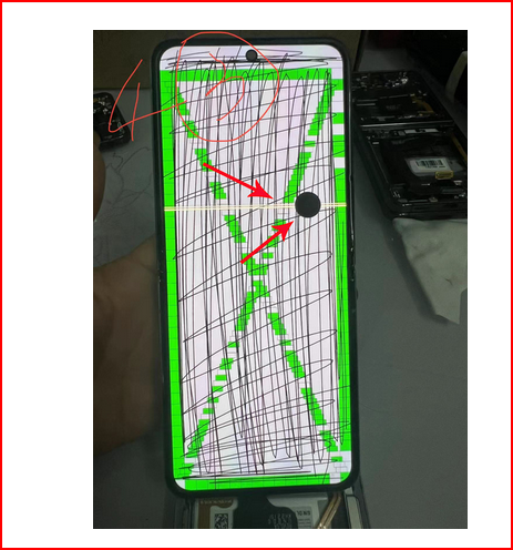 Defect with dot and line Original LCD For Samsung Galaxy Z Flip 4 SM ...