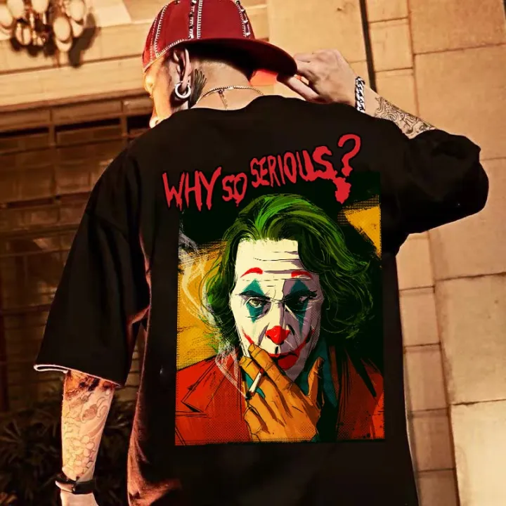 COD - Joker Collection Graphic Oversized T shirt For Men Women Unisex ...
