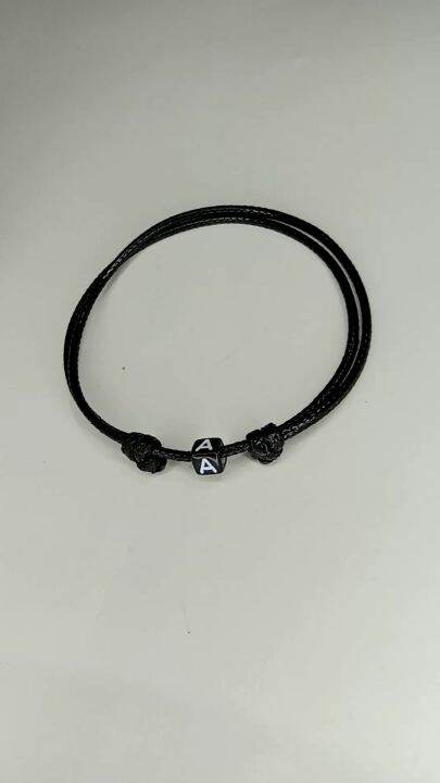 Gelang Inisial Nama A-Z Pria Dan Wanita Bracelet Couple Kekinian Bayar ...