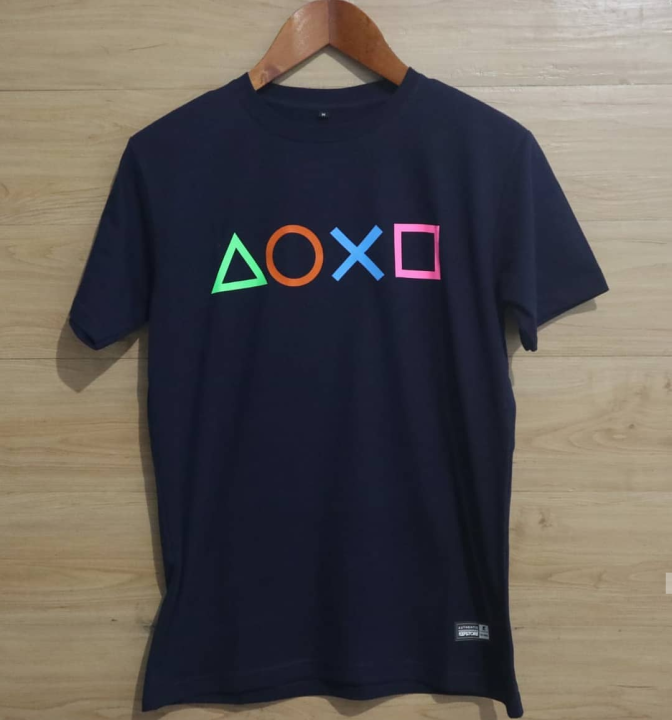 Kaos Baju Costum fashion pria wanita GAMER JOYSTICK PLAYSTATION PS2 PS3 ...