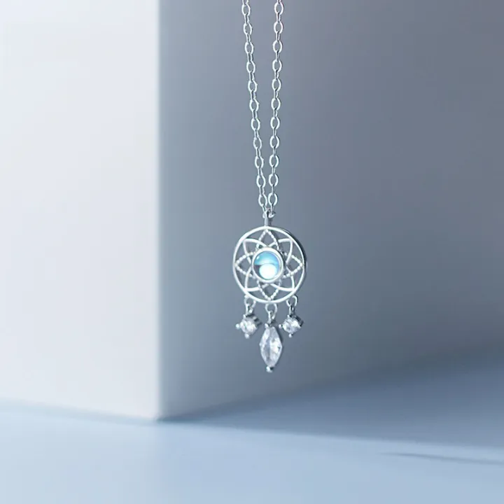 แฟชั่นพู่มูนสโตน D REAM Catcher เสน่ห์สร้อยคอ/ฝันจับจี้เค้นคอ/ผู้หญิง ...