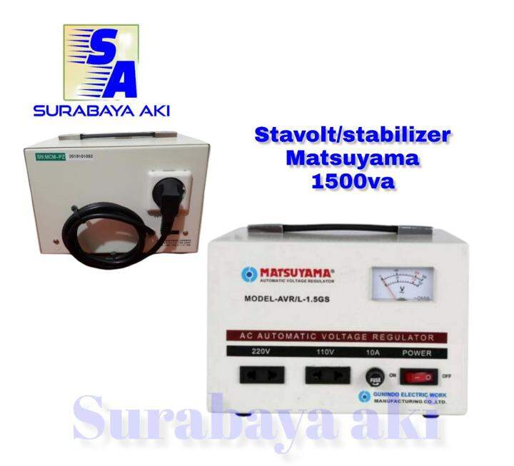 Stabilizer Listrik Stavolt Voltage Regulator MATSUYAMA 1500 Va ...