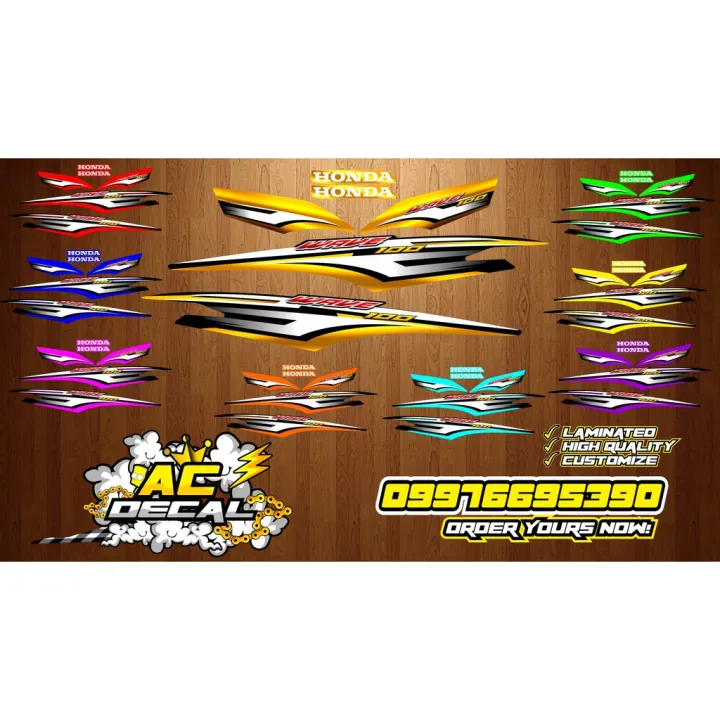 Wave 100 Decal (Stock Decal Design) | Lazada PH