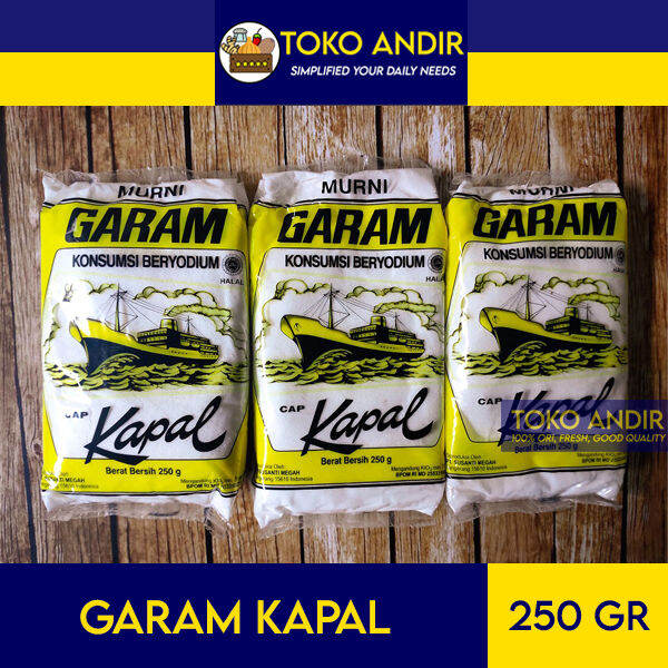 Kapal Garam Beryodium 250gr | Lazada Indonesia