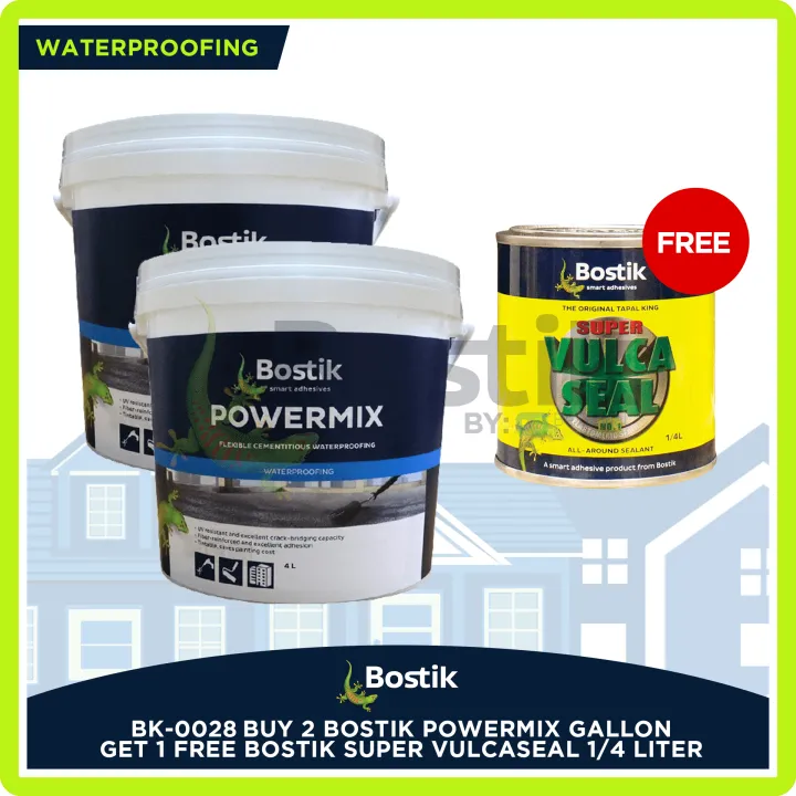 Buy 2 Bostik Powermix Waterproofing Mix 4 Liters, Get 1 Free Bostik ...