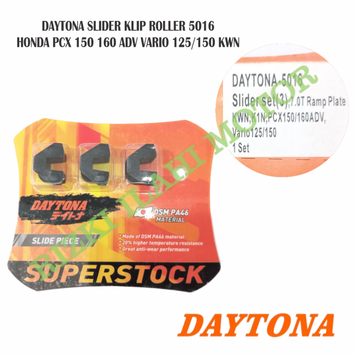 Daytona Klip Roller Honda PCX ADV 150 160 Vario 125 Clip Slider Set ...