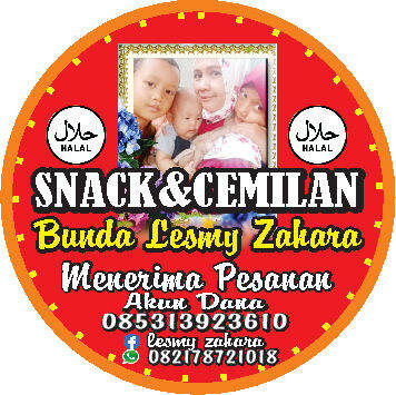 CETAK STICKER STIKER LABEL JUALAN MAKANAN PRODUK KEMASAN CUSTOME ISI 88 ...