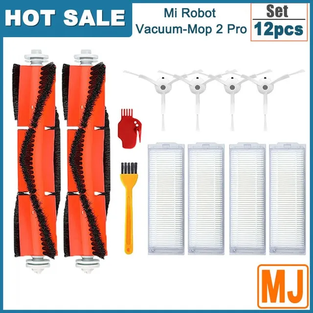 แผ่นกรอง Hepa เหมาะสำหรับ Xiaomi Mi Robot Vacuum-Mop 2 Pro Lite Mop Cloth แปรงด้านข้างหลัก Mijia ...