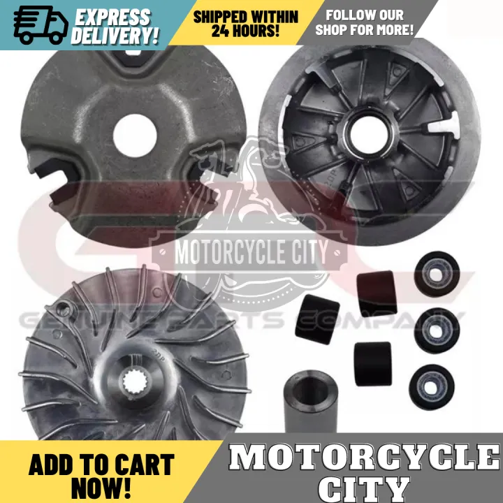 GPC CVT Complete Front Drive Face / Driven Face Pulley Set for Yamaha ...