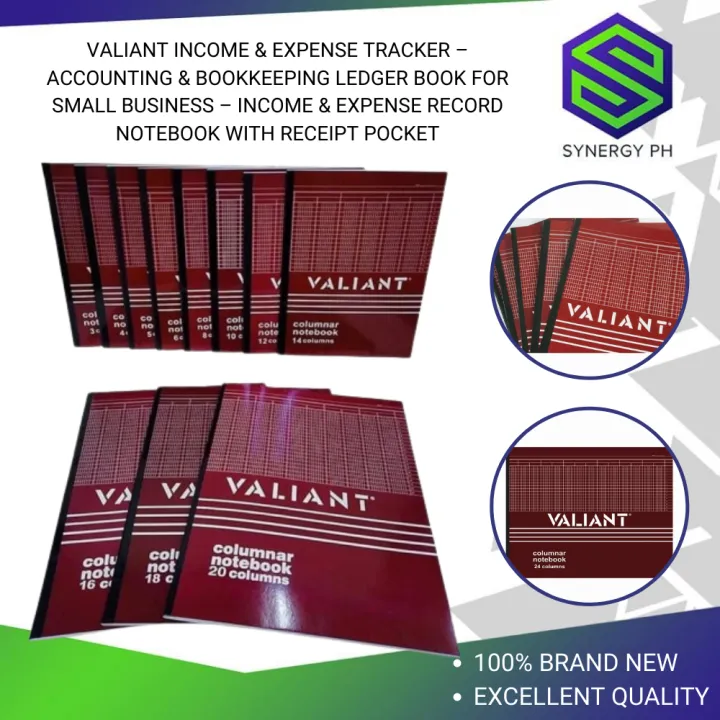 Synergy PH Valiant Income & Expense Tracker – Accounting & Bookkeeping ...