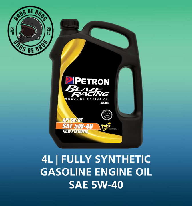 Petron Blaze Racing BR800 Fully Synthetic Gasoline Engine Oil SAE 5W-40 ...