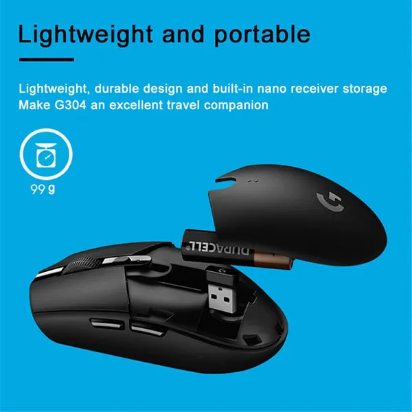 เม้าส์สำหรับเล่นเกมส์Logitech G304 Computer Gaming Mouse 2.4G Wireless ...