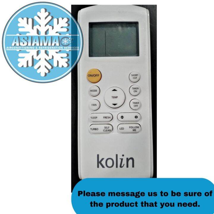 Original Remote Control for Aircon Kolin Model: No.RG57A3/BGCEF | Lazada PH