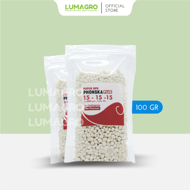 Pupuk NPK Phonska Plus 15-15-15 1kg 500gr 100gr Repack Nutrisi Lengkap ...