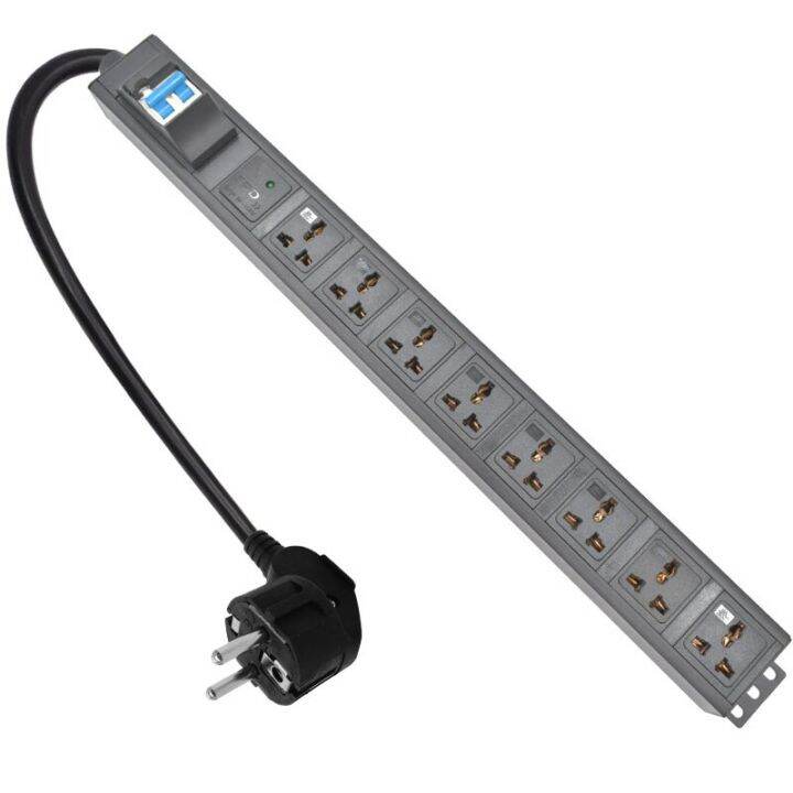 1.5U PDU Power Strip 8 Unit Universal Network Cabinet Rack Web Filter ...