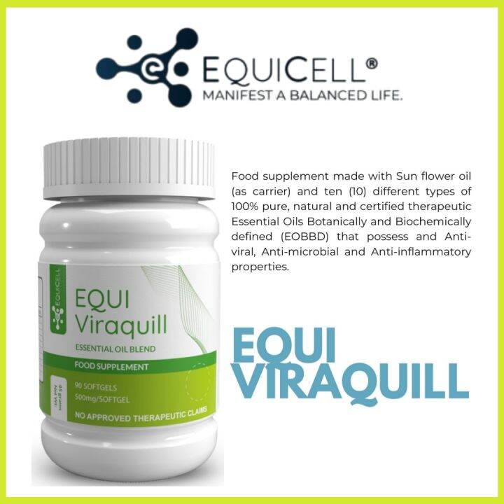 Equi Viraquill Food Supplement with 10 Essential Oil Blends | 500mg x ...
