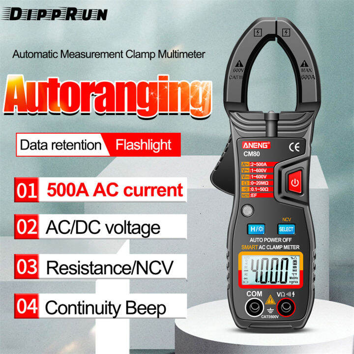 DIPPRUN CM80 CM81 Clamp Type Multimeter ANENG CM80 4000/6000 Counts ...