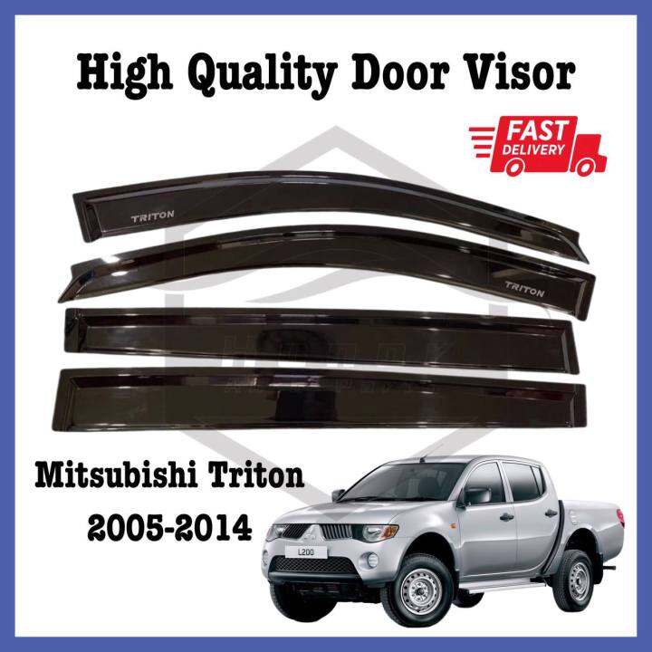 MITSUBISHI TRITON 2005-2014 DOOR VISOR 4 PCS 4INCH (10CM) | Lazada