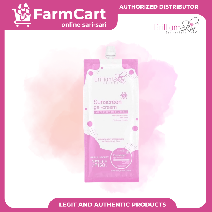 Authentic Brilliant Skin - Sunscreen Gel-Cream SPF 30 50 Grams | Lazada PH