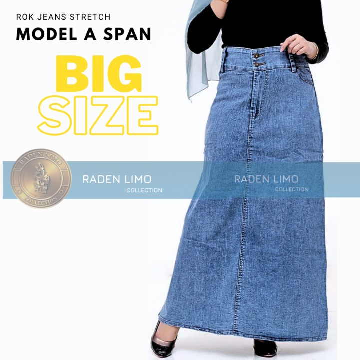 ROK JEANS PANJANG STRECTH MODEL A SPAN BIG SIZE | Lazada Indonesia