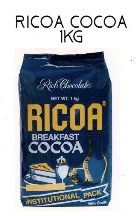 Ricoa Breakfast Cocoa Institutional Pack 1kg | Lazada PH