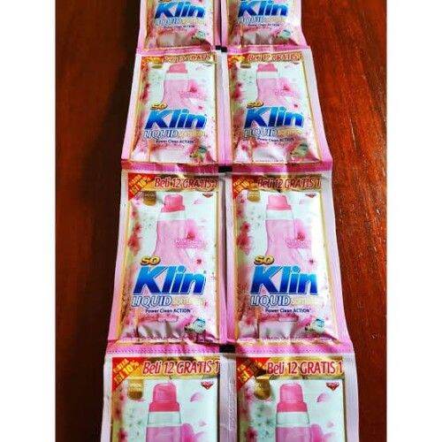 soKlin liquid renceng isi 12sachet / soKlin Cair Kemasan Renceng ...