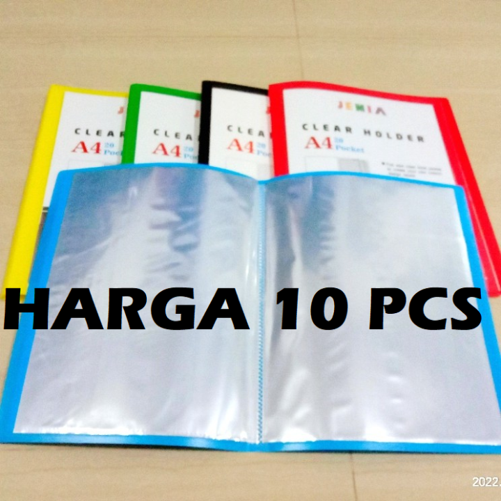 Clear holder A4 20 lembar Jenia-10 pcs | Lazada Indonesia