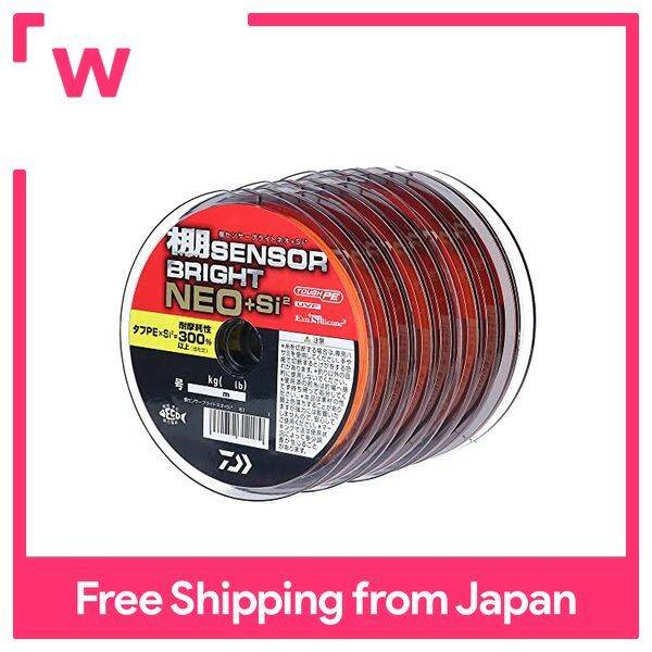 DAIWA PE line UVF Mega Sensor 12 Braid EX+Si Multicolor 100m 6 splices ...