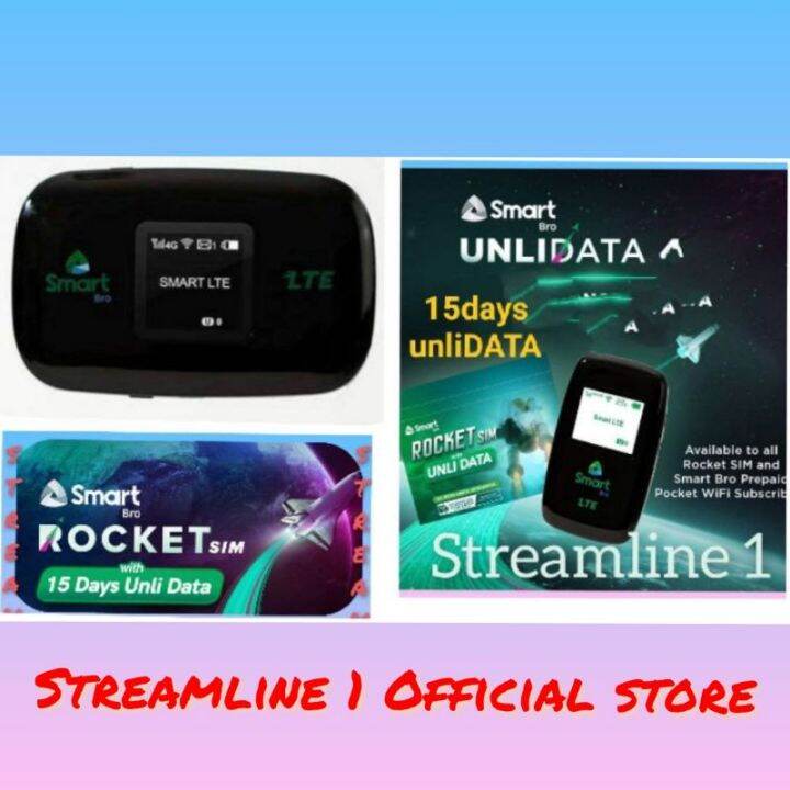 【Ready Stock】 Smart Bro Prepaid LTE Pocket WiFi Rocket SIM 15days ...