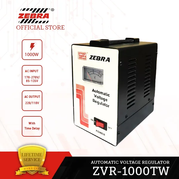 ZEBRA 1000W AVR Power Supply for Computer and Appliances, AC Input: 170 ...