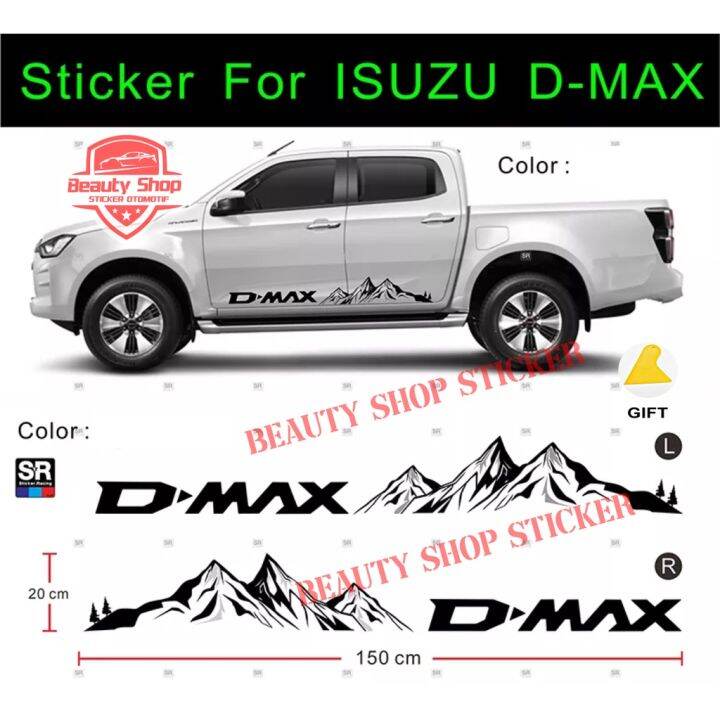 stiker sticker dmax d max stripe stiker mobil isuzu dmax offroad ...