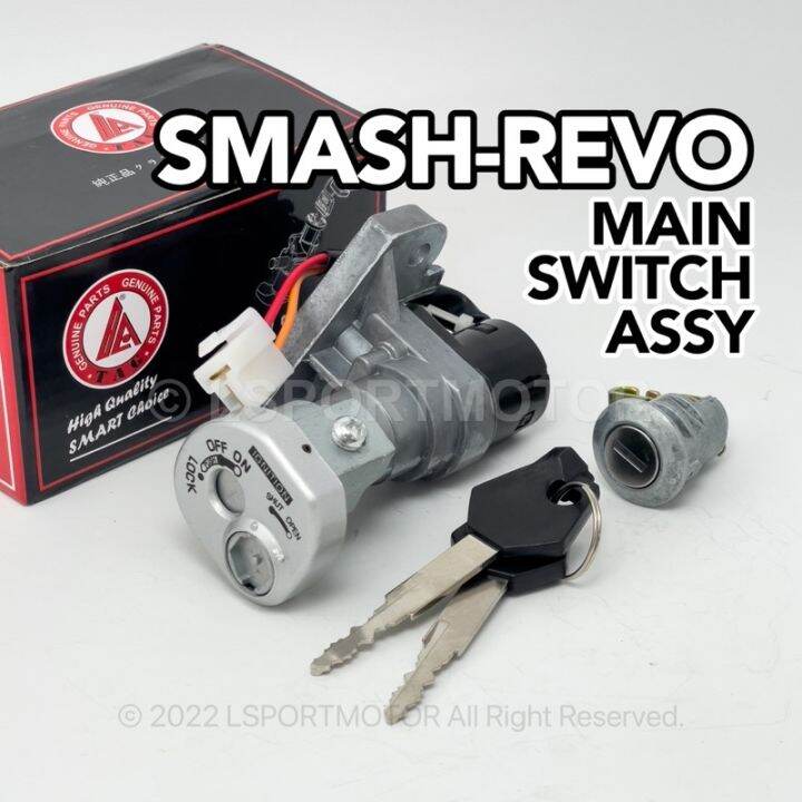 SUZUKI SMASH-REVO MAIN SWITCH ASSY (TAG) IGNITION SWITCH KEY LOCK ...
