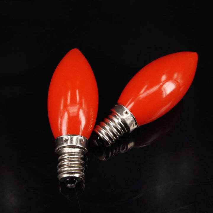 Red LED Candle Lamp E12 E14 220V Small Snails Candlestick Candle Light ...