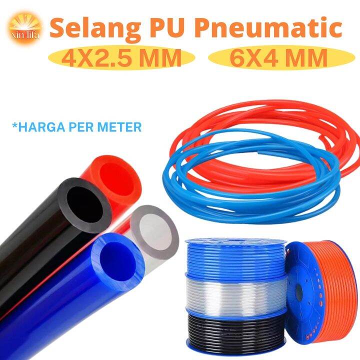 Hose PU selang PU Polyurethane Ukuran OD 6mm x 4mm Harga Per meter | Lazada Indonesia