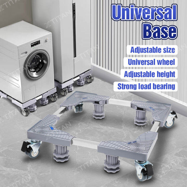 24HRS SHIP Stainless Steel Washing Machine Stand Base Wheel Fridge ...