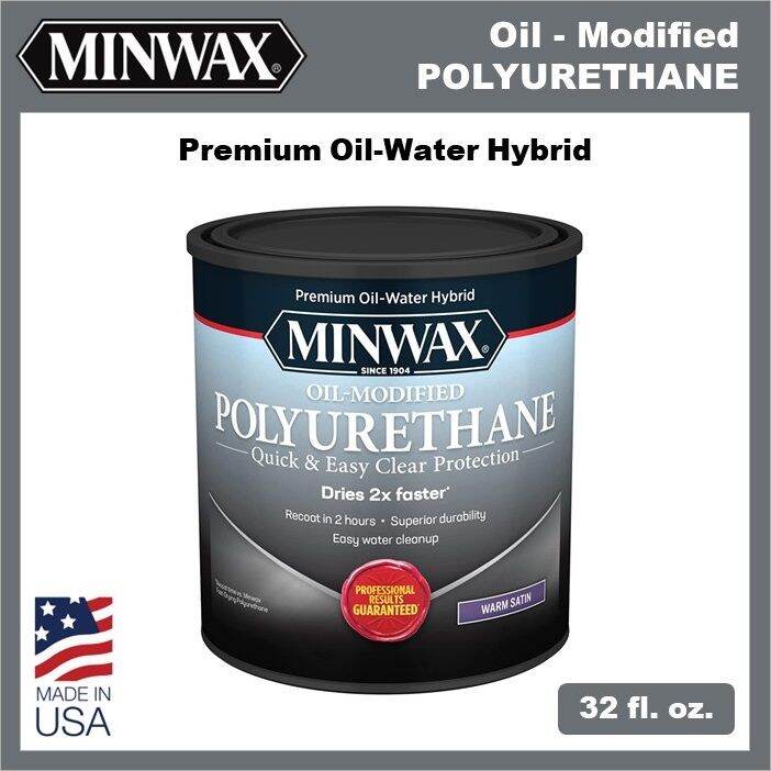 Minwax Premium Oil-Water Hybrid, Oil-Modified Polyurethane, 32 fl oz. (946 ml) | Lazada PH
