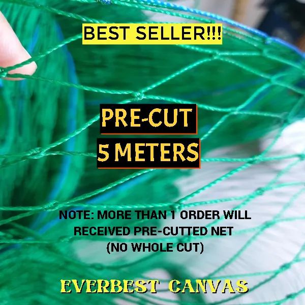 POULTRY NET / 9-10FT x 5 METERS / PRE-CUT / 1.5 INCH EYE / POLYNET ...