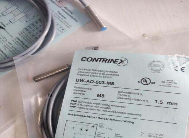 100% Dw-ad-603-m8สวิทช์ความใกล้เคียงสามสาย Pnp ปกติเปิดเซ็นเซอร์อุปนัย ...