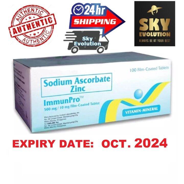 AUTHENTİC IMMUNPRO Sodium Ascorbate with Zinc (Unilab)/ Dayzinc also ...