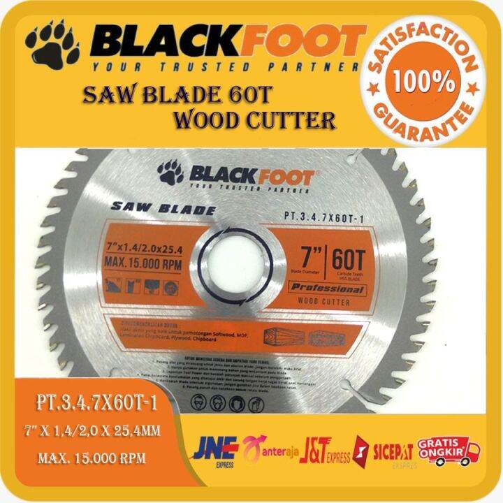 Circular Saw Blade 7 Inch 60T / Mata Sirkel Potong Kayu 7 Inch | Lazada ...