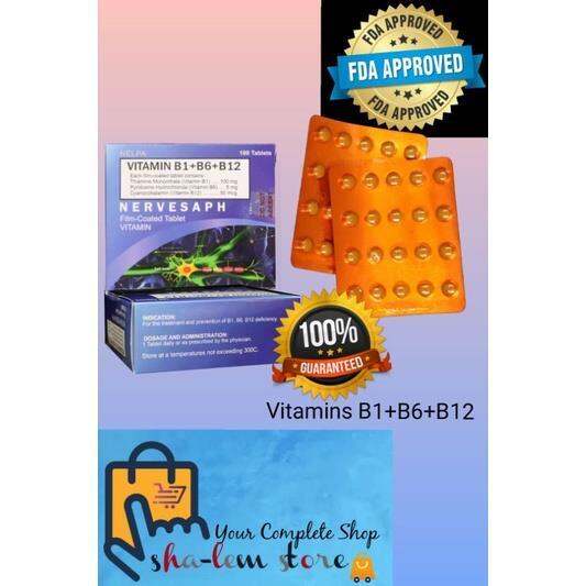 Vitamins B1 B6 B12 For Nerves Lazada Ph