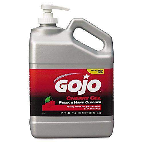 GOJO Cherry Gel Pumice Hand Degreaser, 1 Gallon with Pump Dispenser ...