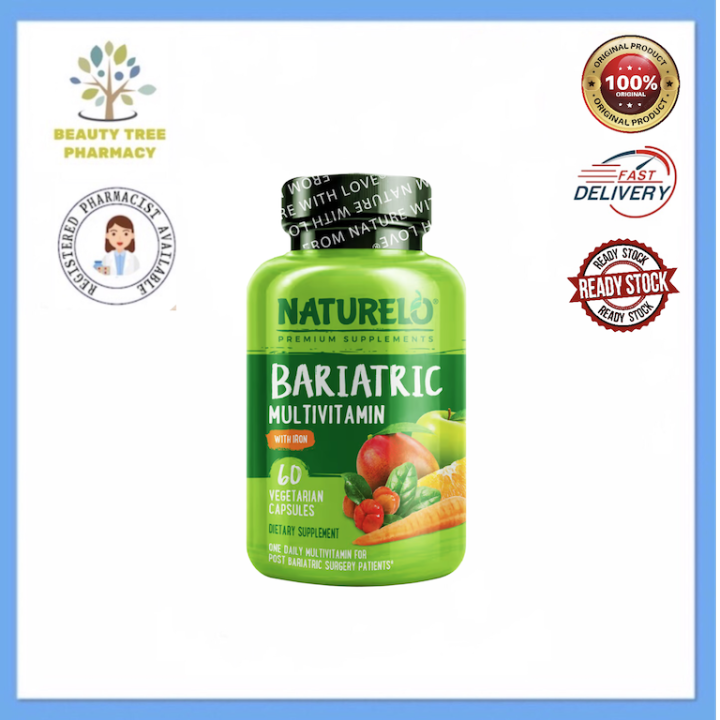 Naturelo Bariatric Multivitamin with Iron 60 Vegetarian Capsules | Lazada